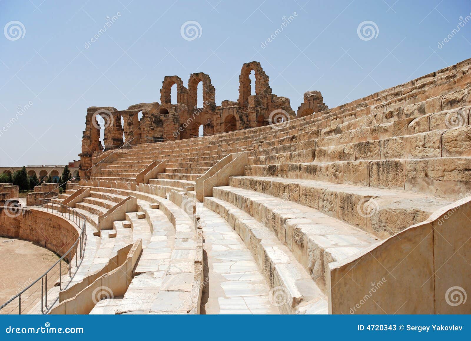 El-Jem amphitheatre stock image. Image of architecture - 4720343