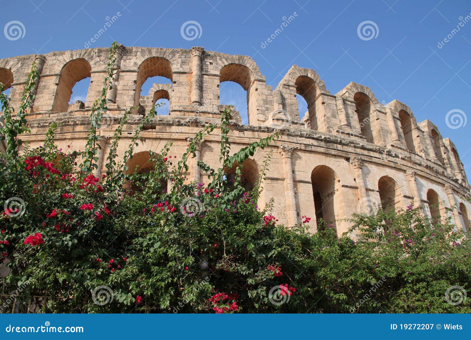 El Jem Colosseum, Tunisia Royalty-Free Stock Photo | CartoonDealer.com ...