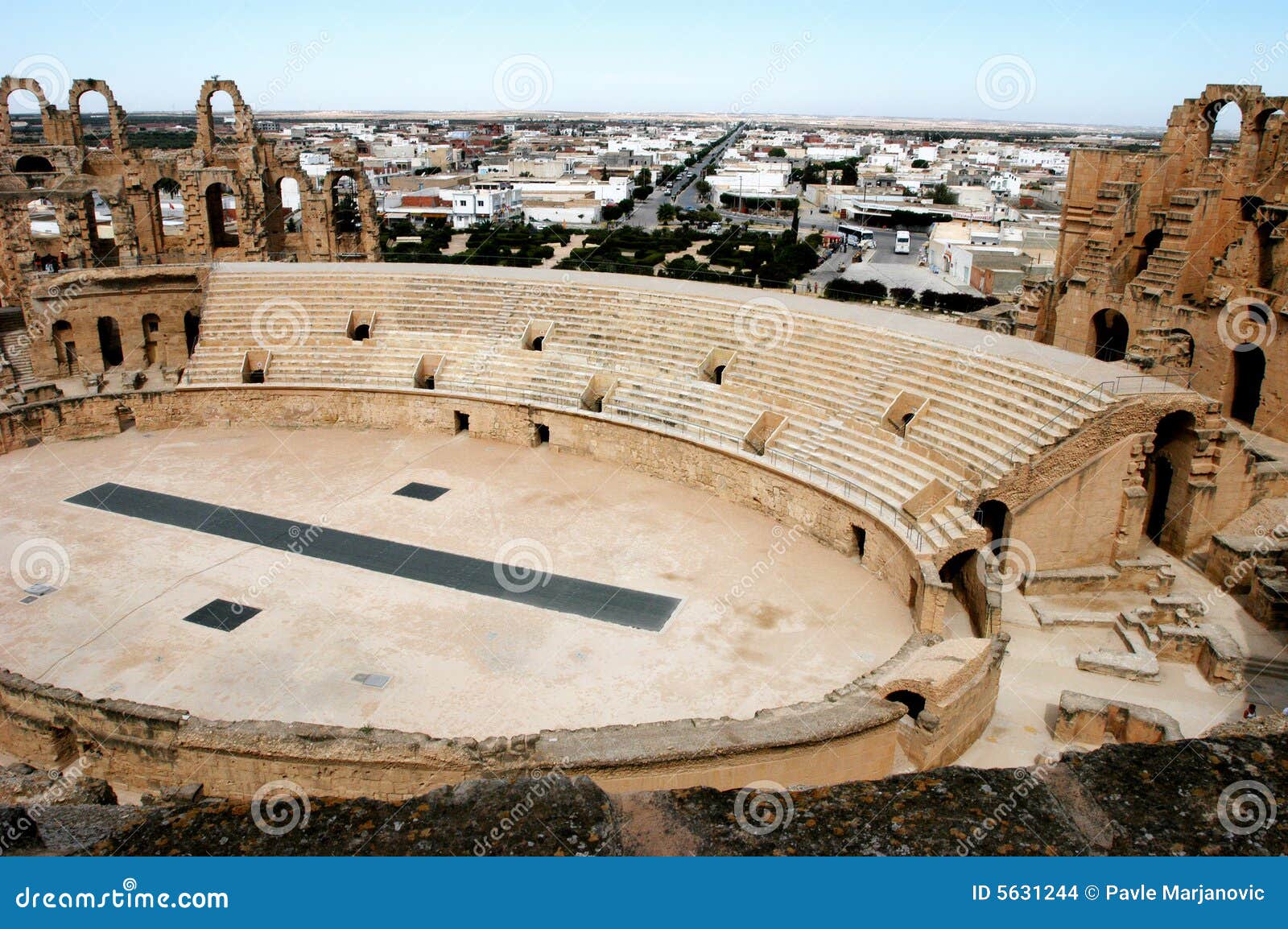 El Jem in Tunisia stock photo. Image of archway, byzantine - 5631244