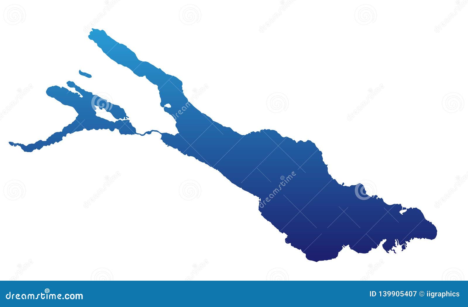 El Lago De Constanza - Mapa Del Lago De Constanza Stock de ilustración ...