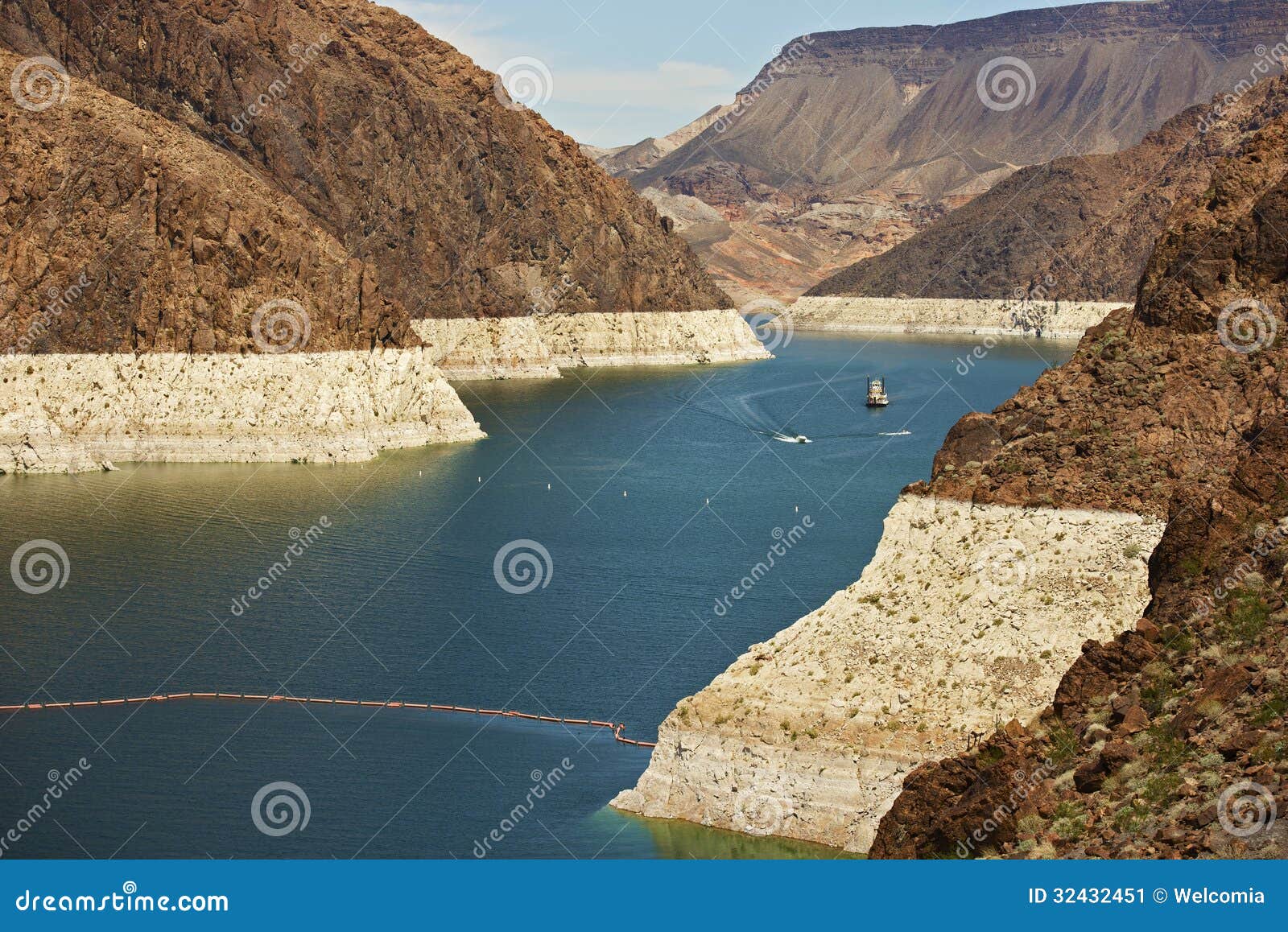 El lago Mead imagen de archivo. Imagen de horizontal - 32432451