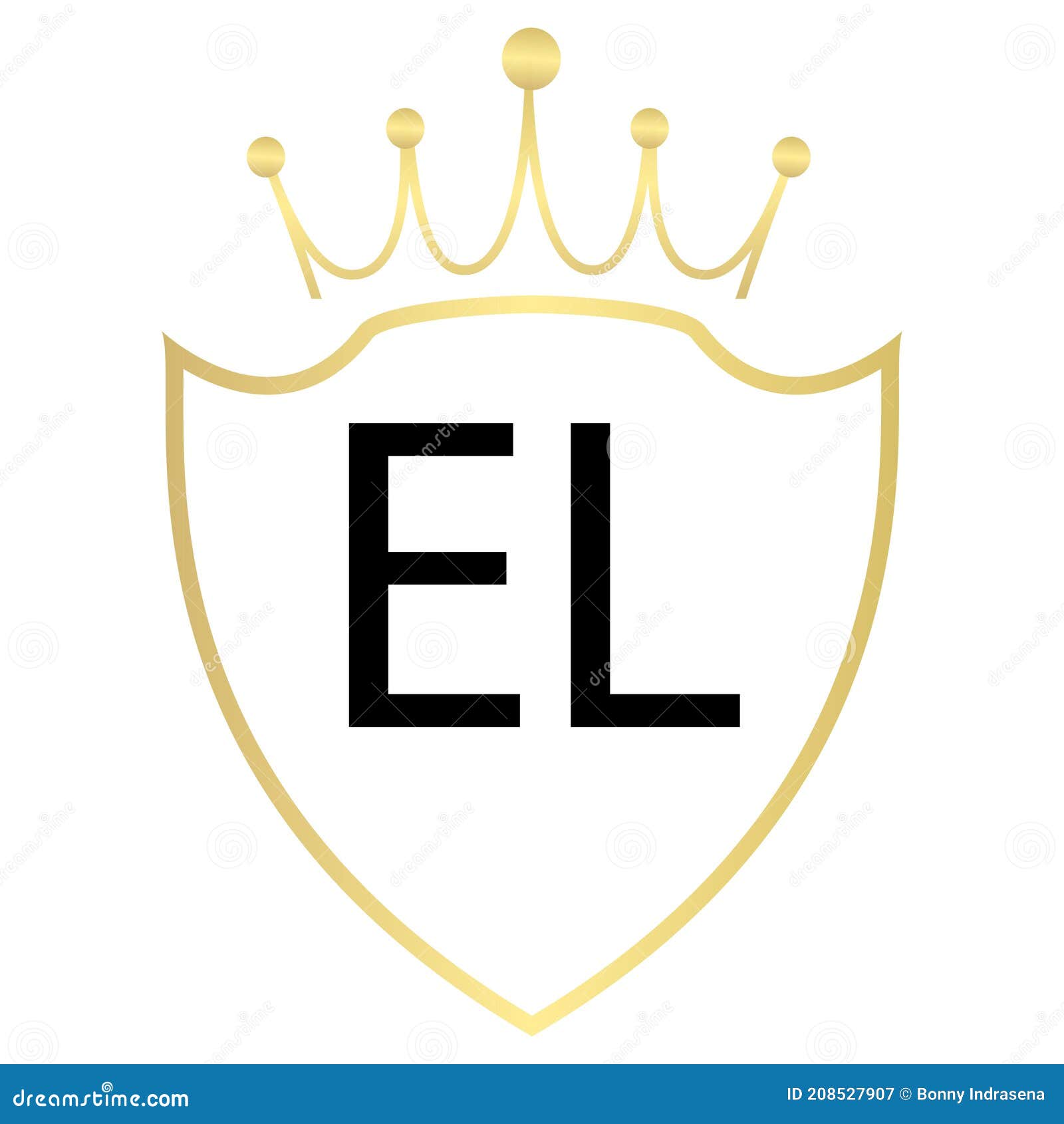 EL Letter Logo Design with Simple Style Stock Vector - Illustration of ...