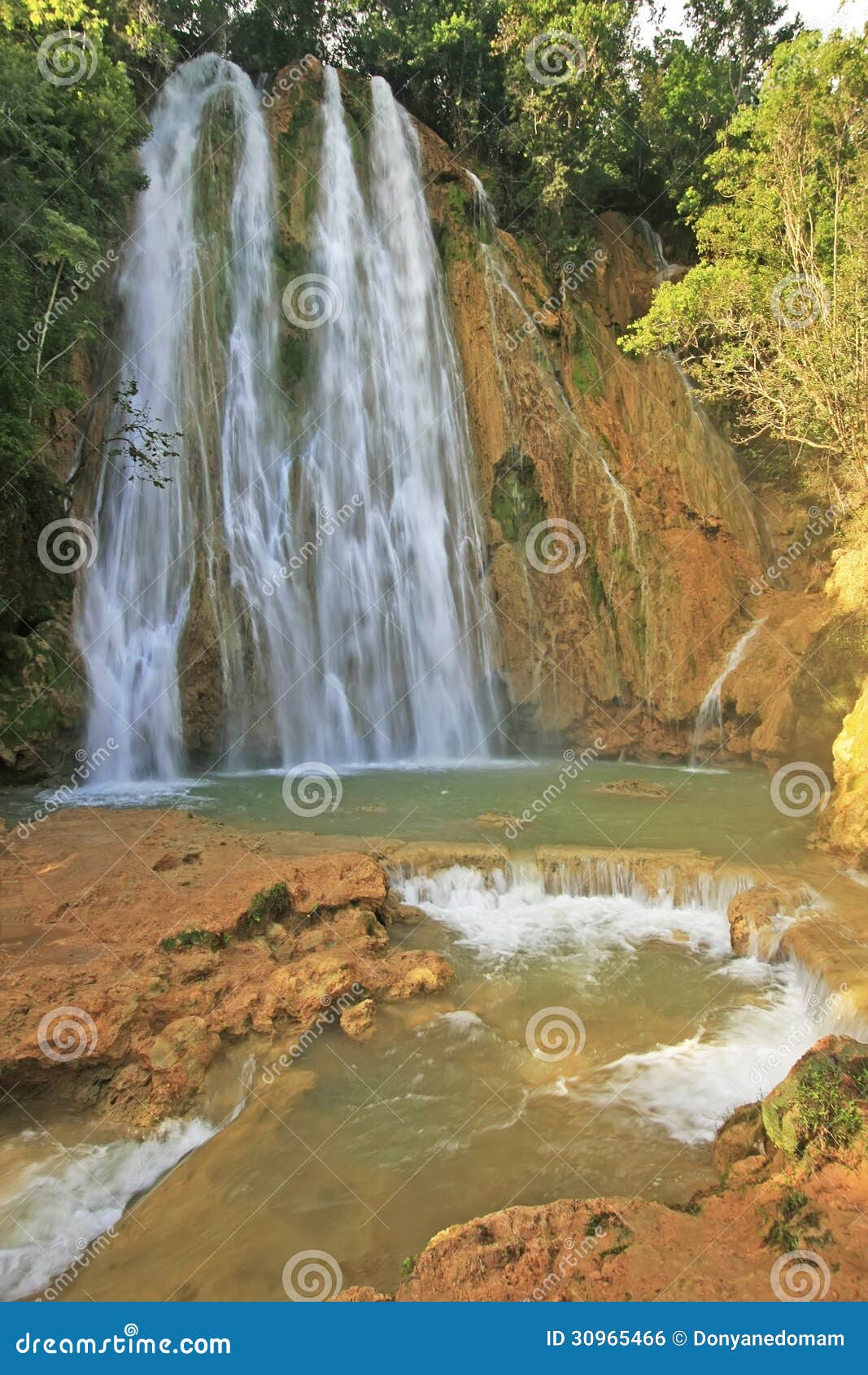 El Limon waterfall stock photo. Image of nature, model - 30965466