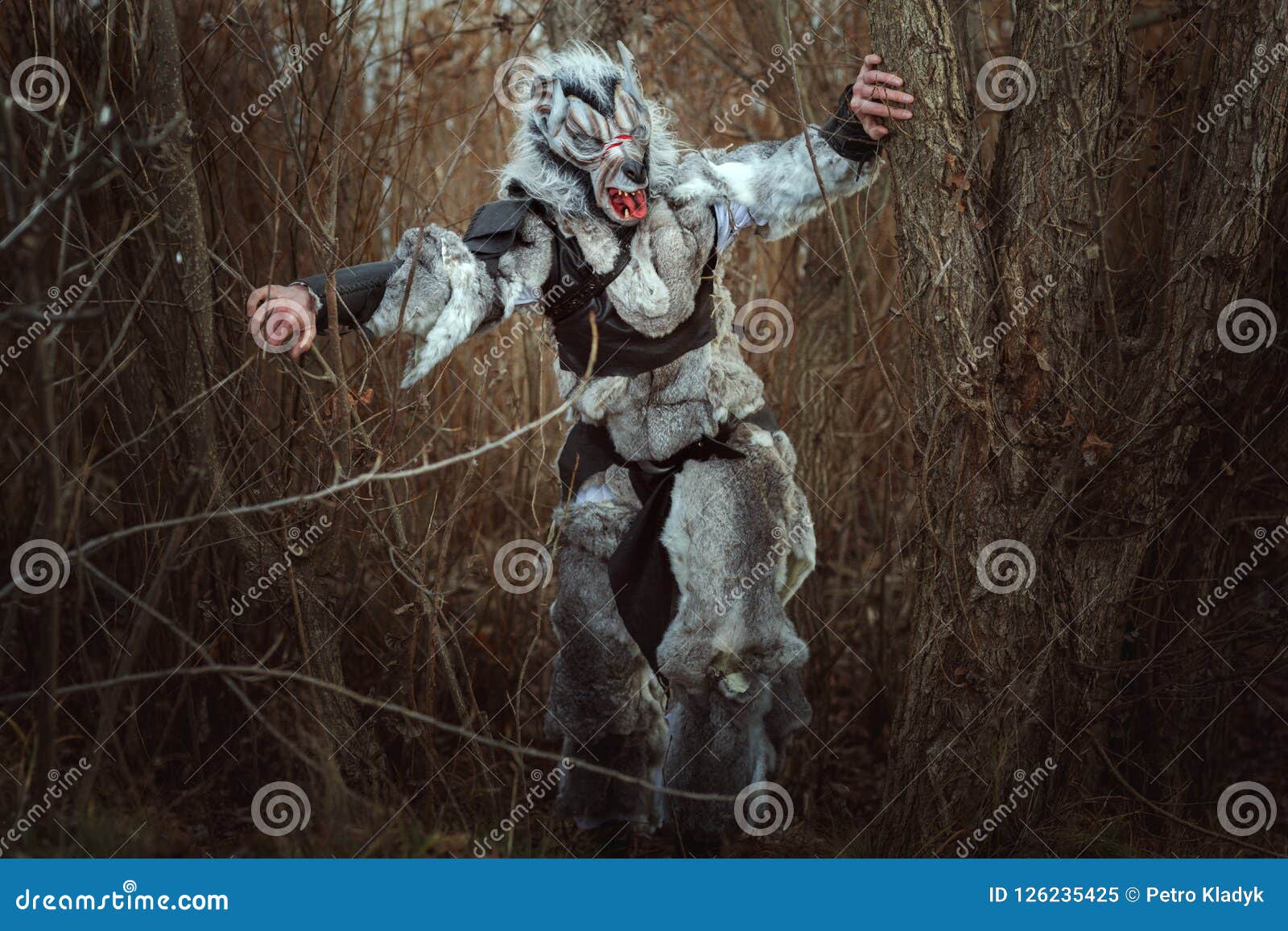 El Lobo Humano Es Un Hombre Lobo Imagen de archivo - Imagen de melenudo ...
