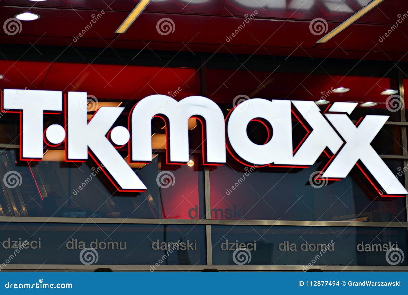 El Logotipo De La Marca Tk Maxx Letrero Tk Maxx De La Compañía Imagen ...