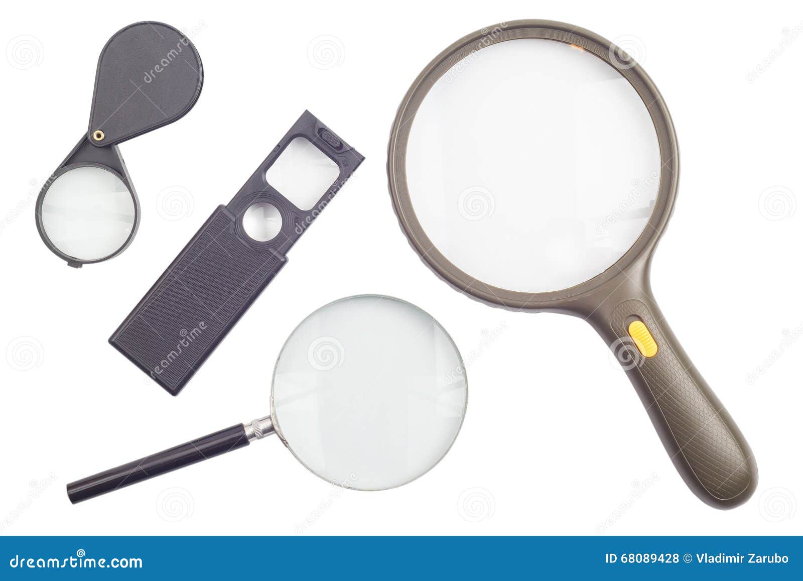 El Magnificar Grande De La Lupa Encendido Foto de archivo - Imagen de ...