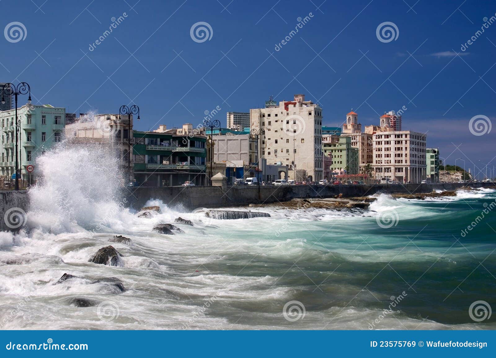 El Malecon stock image. Image of water, havanna, carribean - 23575769