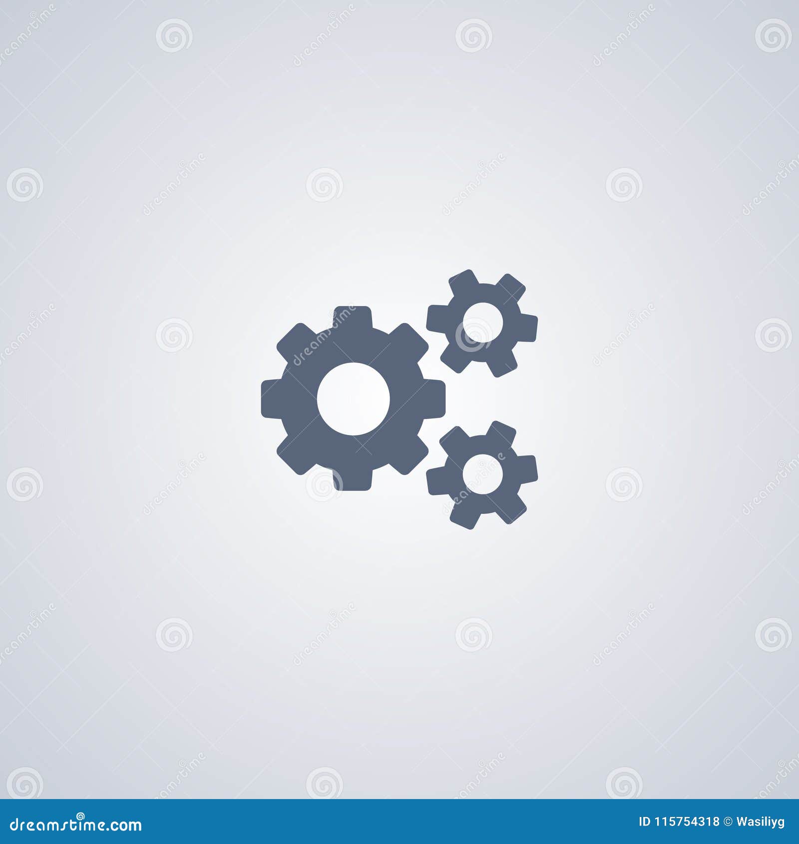 El Mecanismo, Engranaje, Vector El Mejor Icono Plano Ilustración del ...