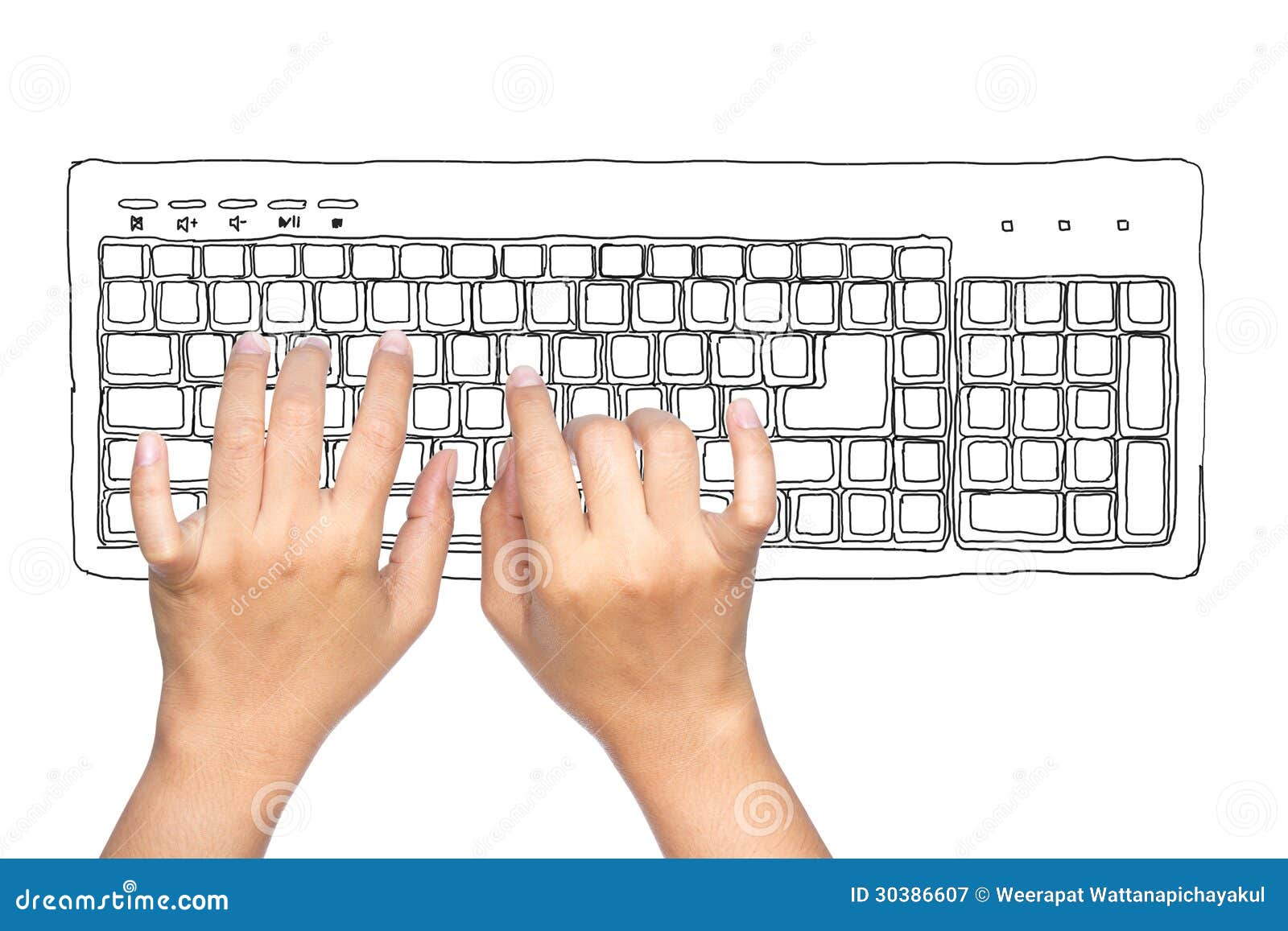 El mecanografiar imagen de archivo. Imagen de ordenador - 30386607