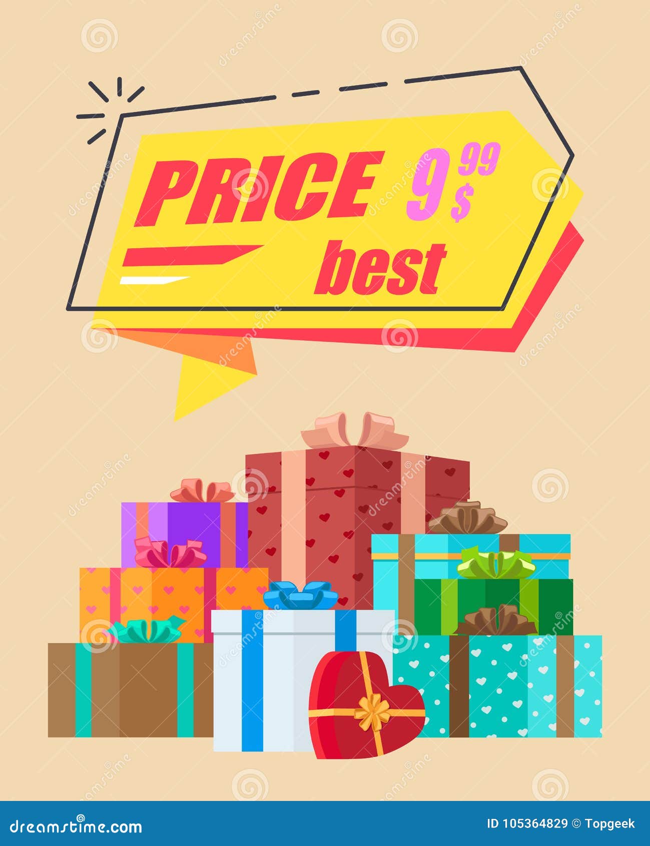 El Mejor Ejemplo Del Vector Del Anuncio Del Precio Ilustración del ...