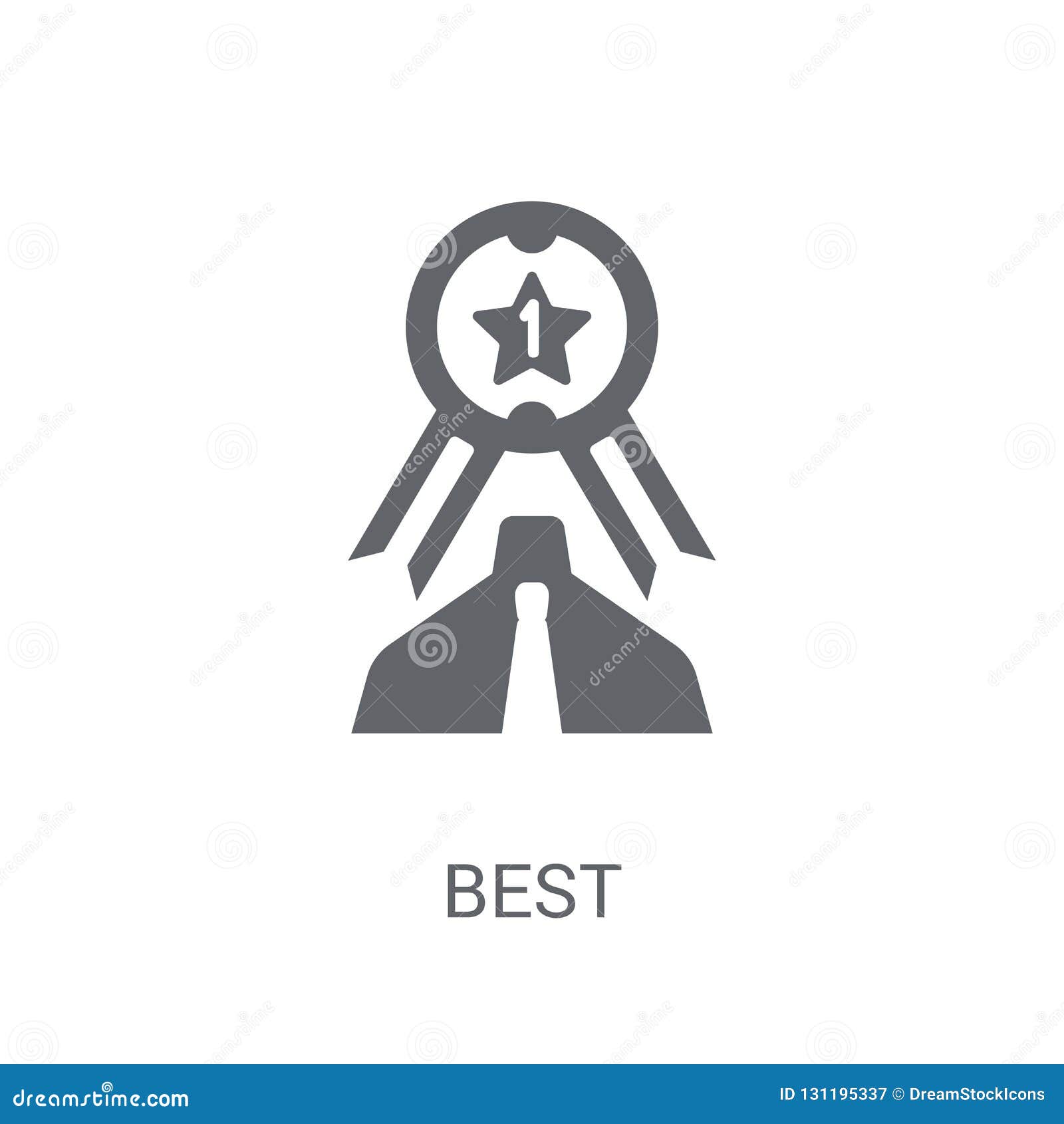 El mejor icono ilustración del vector. Ilustración de cliente - 131195337