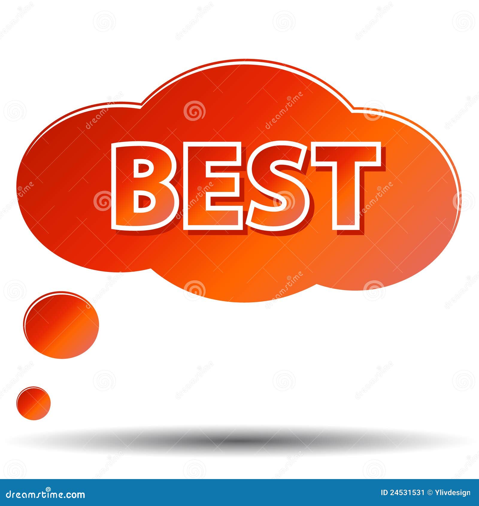 El mejor icono ilustración del vector. Ilustración de venta - 24531531