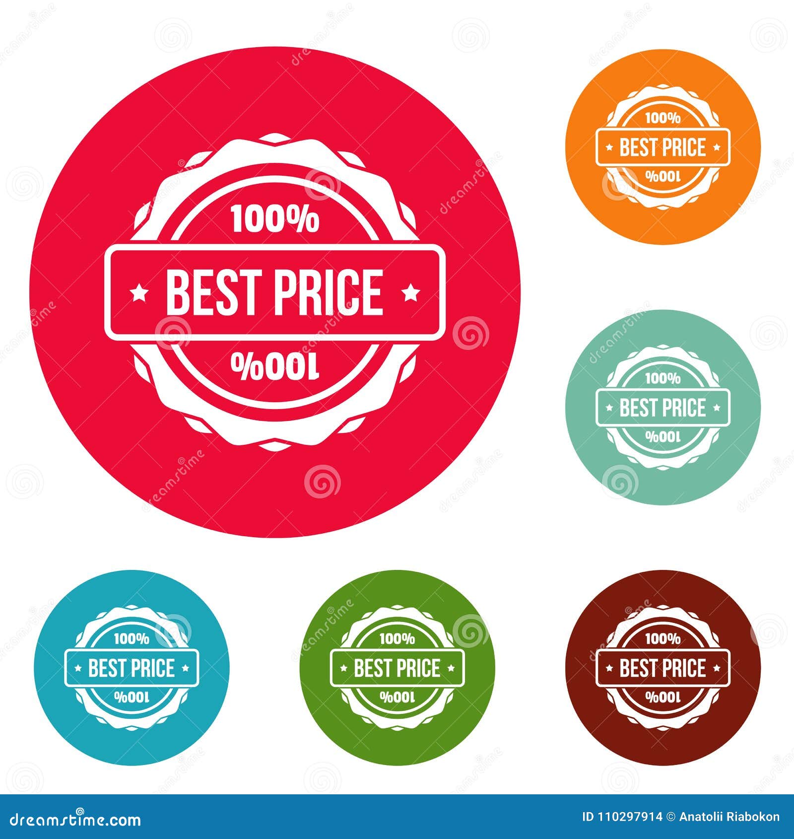 El Mejor Logotipo Del Precio, Estilo Simple Ilustración del Vector ...