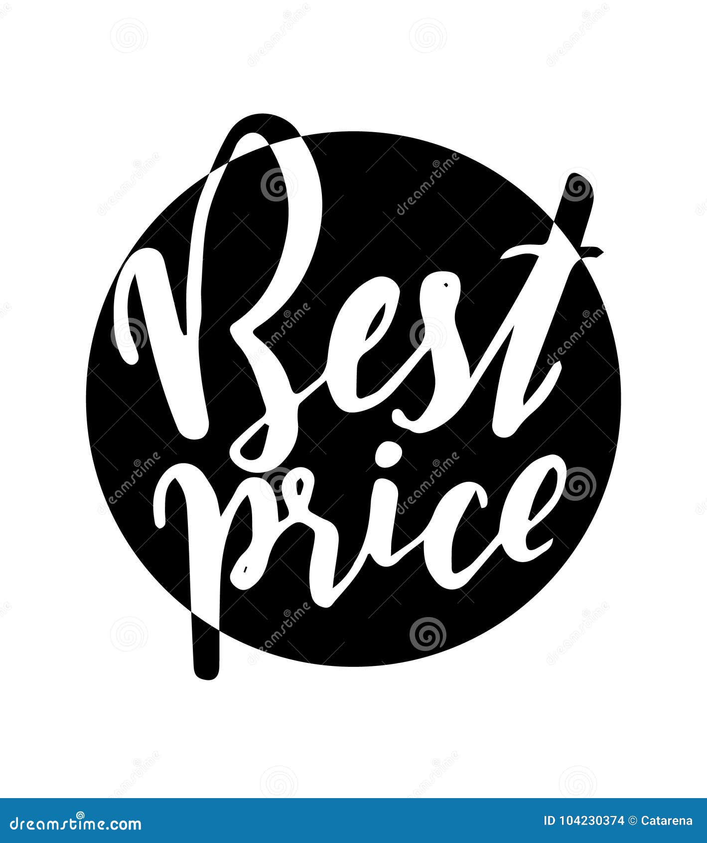 El MEJOR PRECIO - Letras De La Mano Ilustración del Vector ...