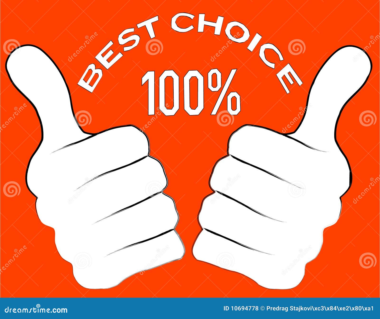 El Mejor Símbolo Bien Escogido Ilustración del Vector - Ilustración de ...