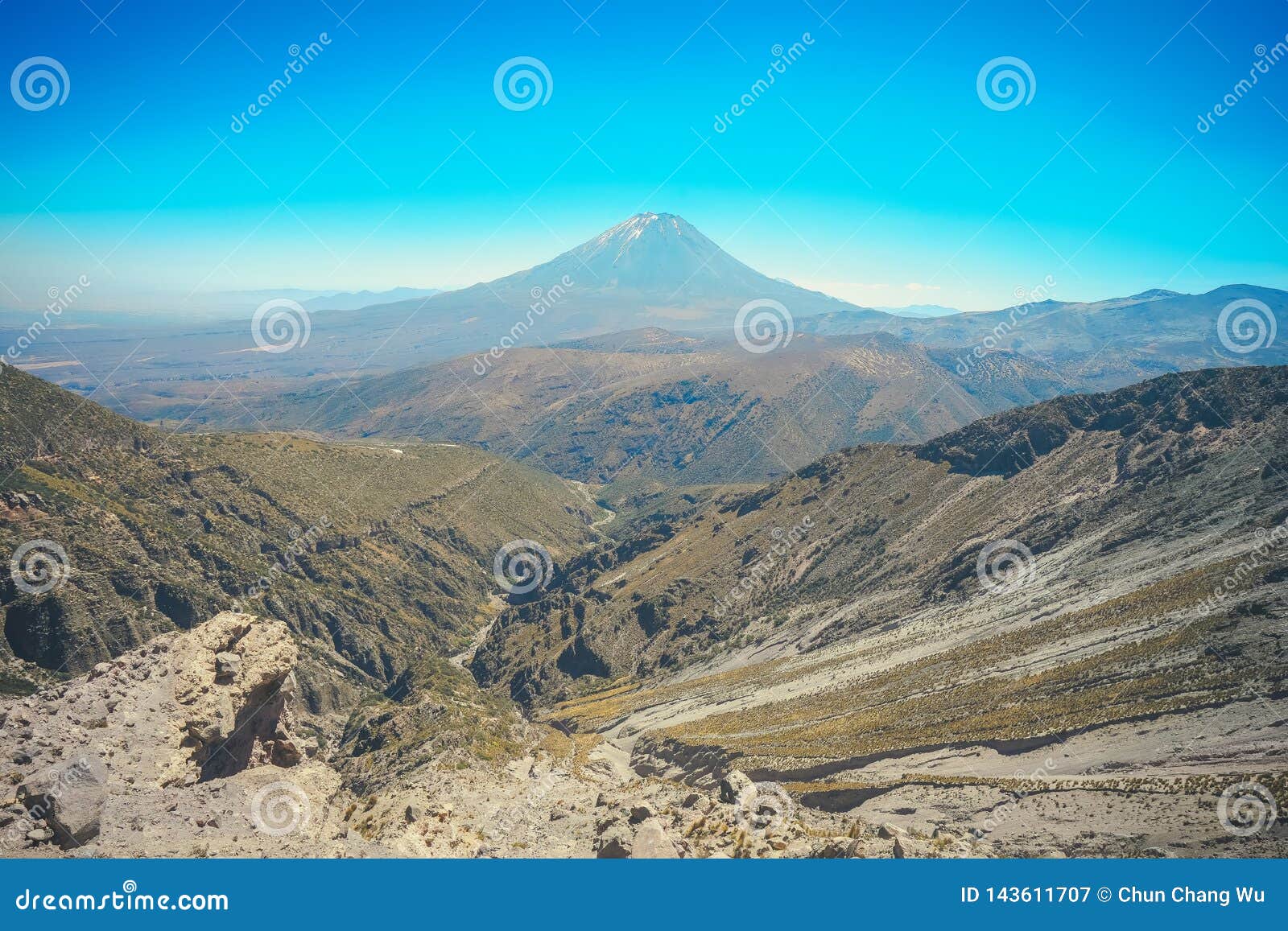 El Misti Volcano in Arequipa, Peru Stock Image - Image of america ...