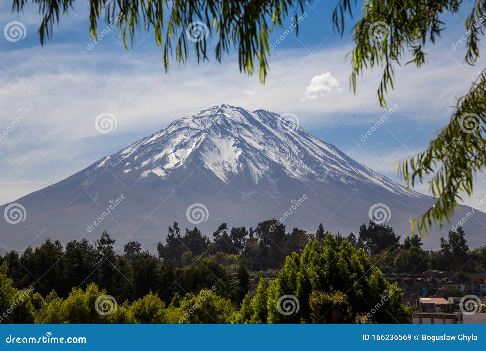 El Misti Volcano in Arequipa, Peru Stock Image - Image of snow, andes ...