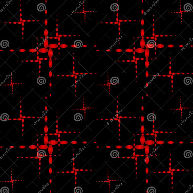 El Modelo De Las Cruces Rojas Ilustración del Vector - Ilustración de ...