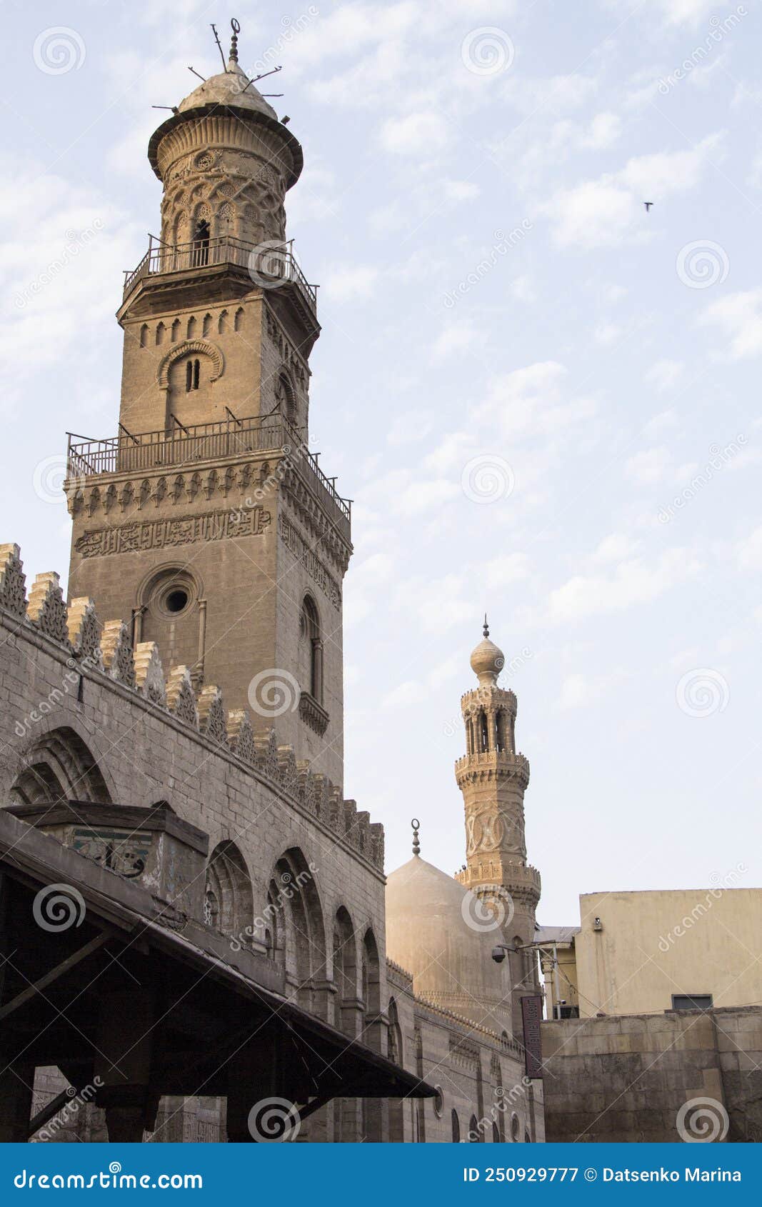 El Moez Street in Old Cairo in Cairo Stock Image - Image of city ...