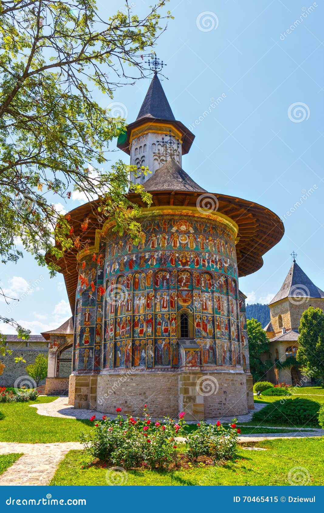 El Monasterio De Sucevita, Rumania Imagen de archivo - Imagen de fresco ...