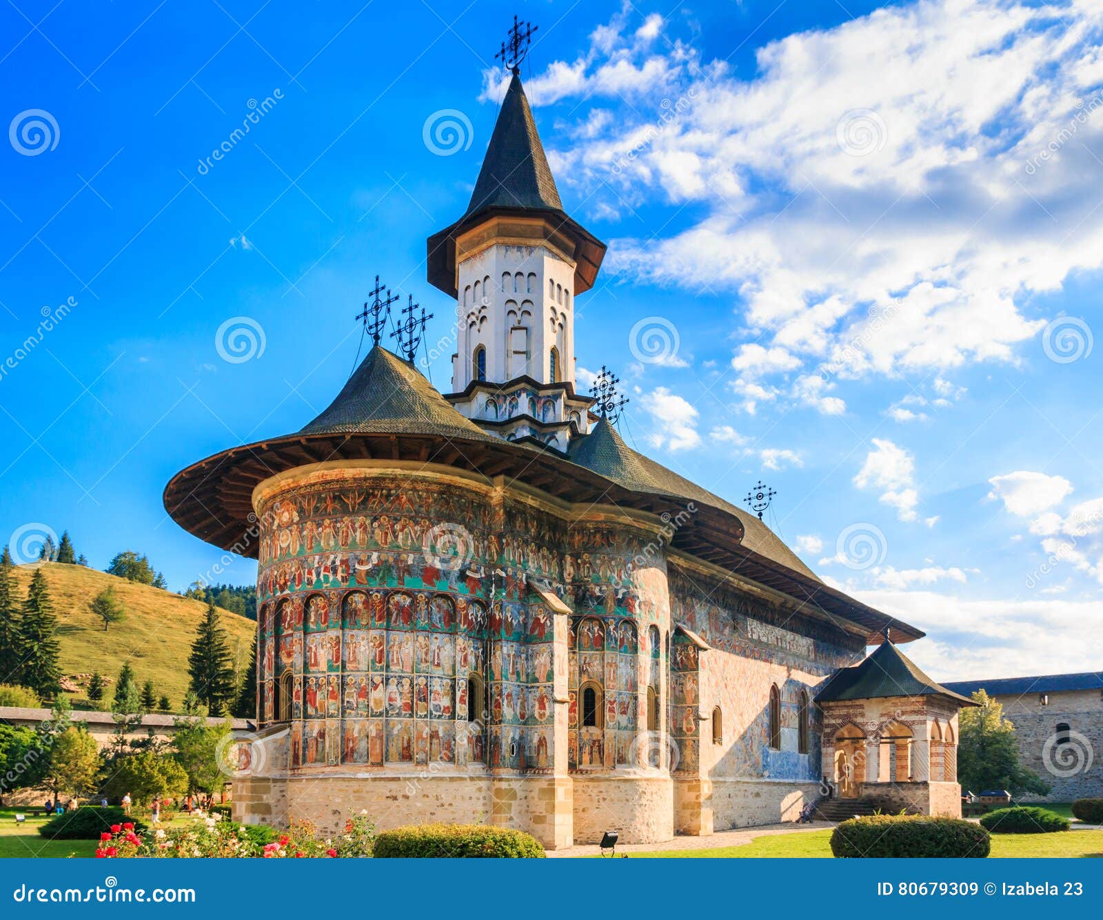 El Monasterio De Sucevita, Rumania Imagen de archivo - Imagen de ...