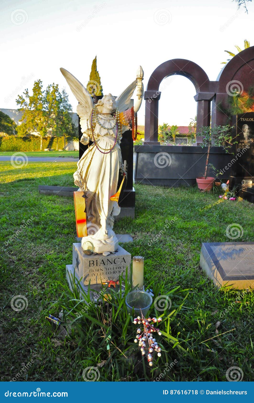 El Monumento Grave De Bianca Halstead Foto de archivo editorial ...