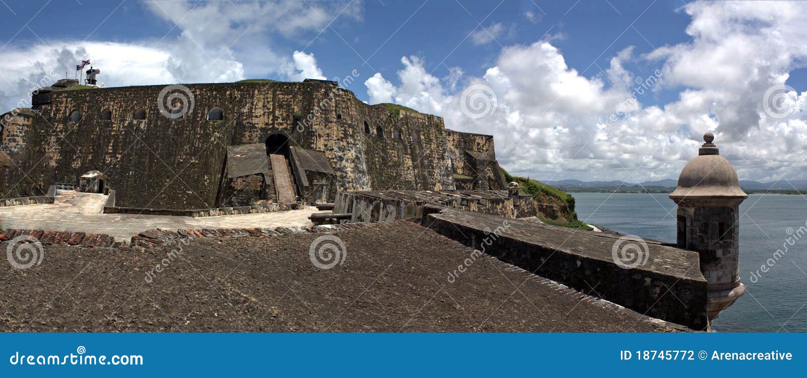 El Morro Fort Panorama stock photo. Image of destination - 18745772
