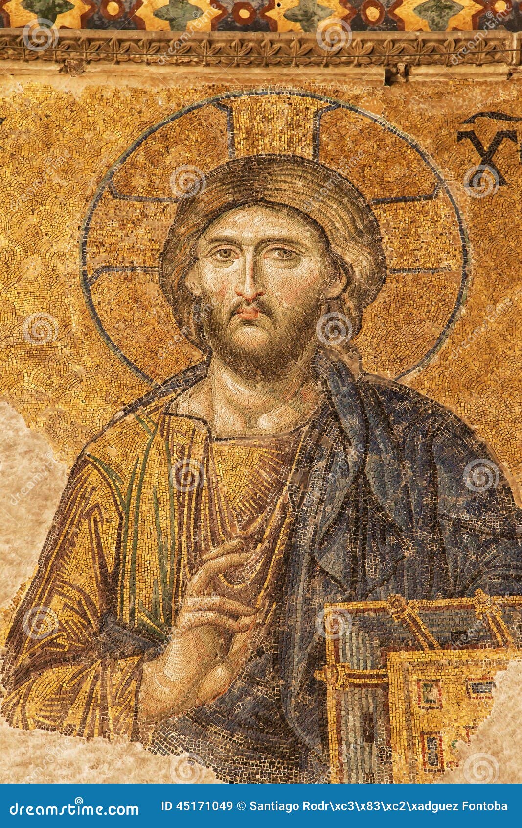 El mosaico de Deesis imagen de archivo. Imagen de cristianismo - 45171049