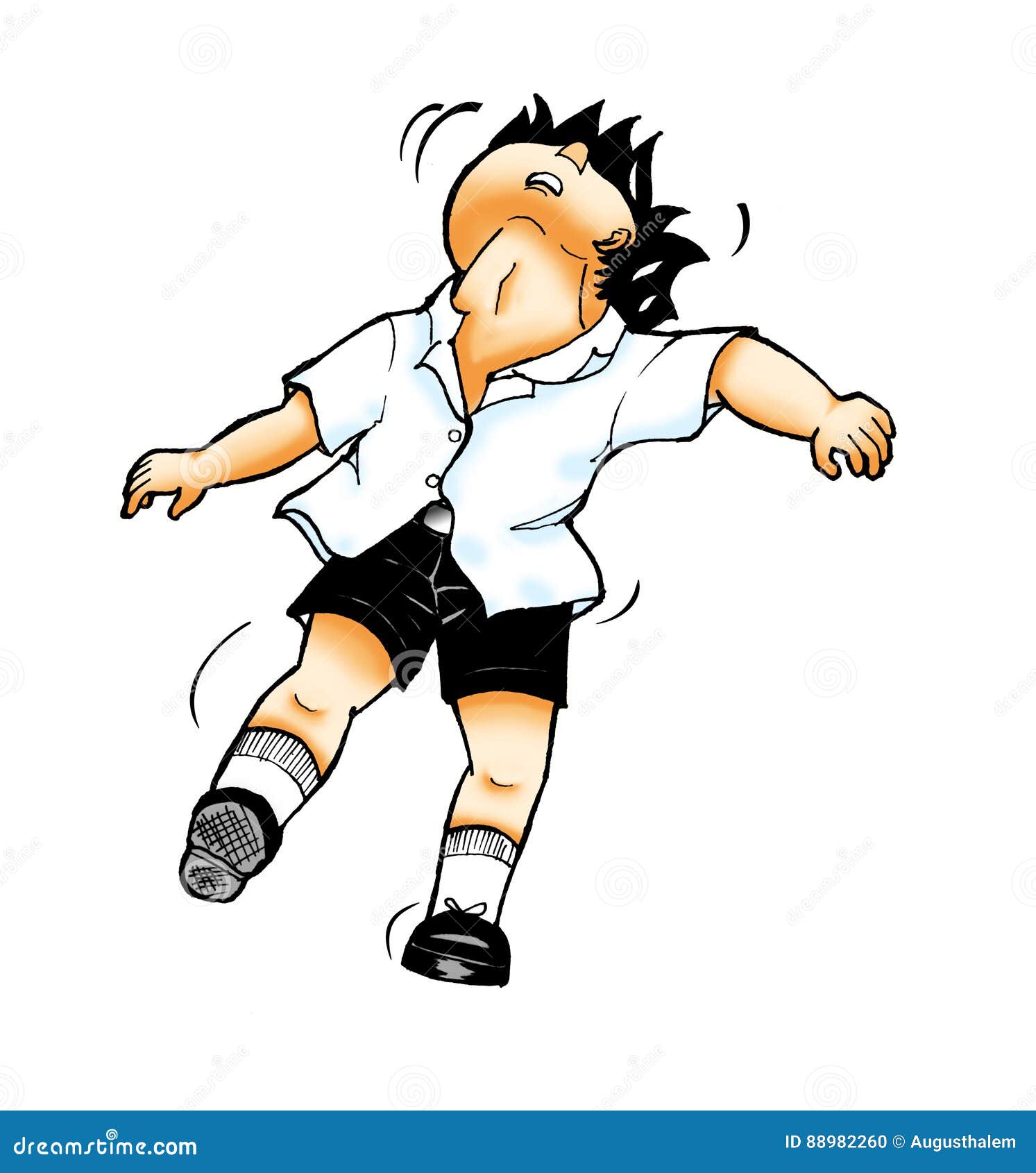 El Muchacho Se Está Desmayando Stock de ilustración - Ilustración de ...