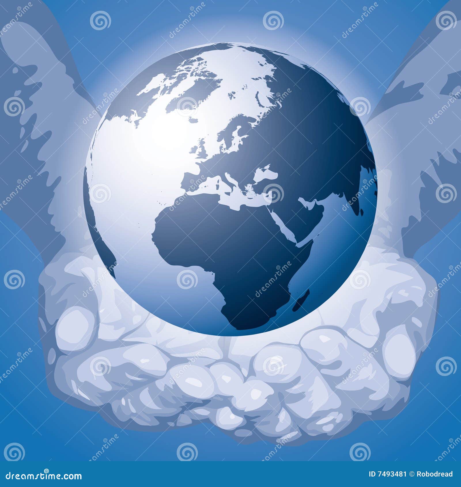 El Mundo En Las Manos (vector) Ilustración del Vector - Ilustración de ...