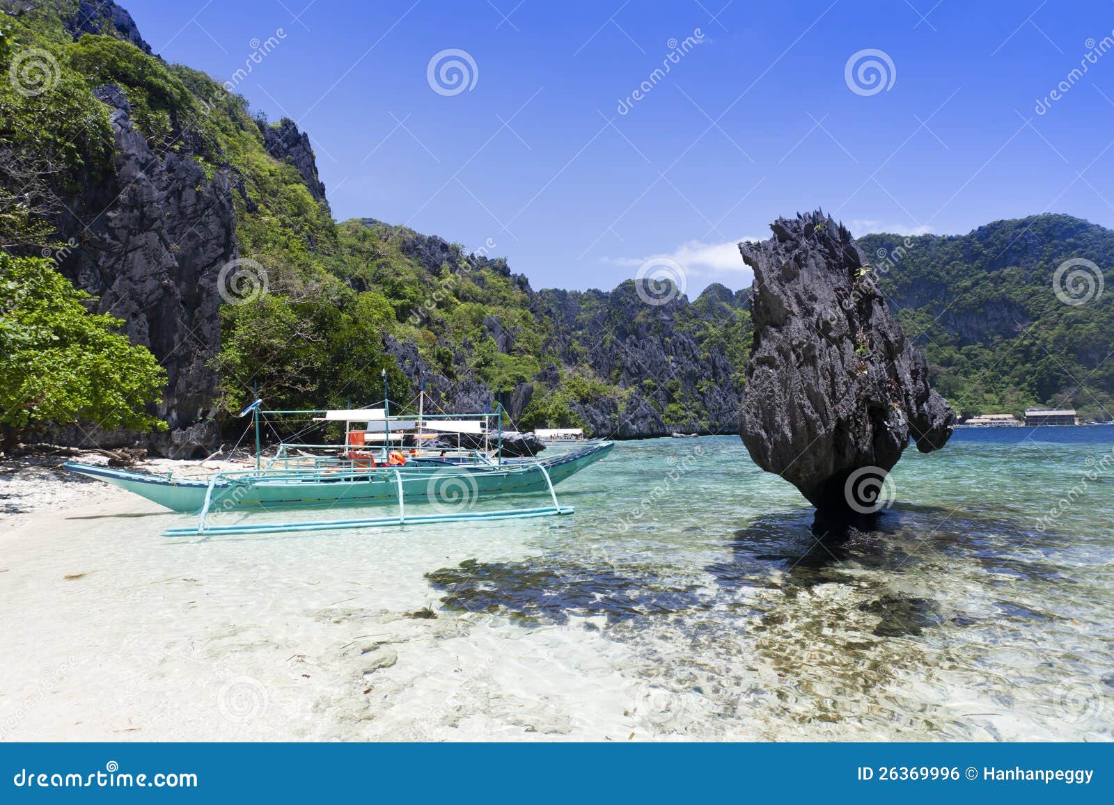 El Nido Beach Background Palawan Philippines Royalty-Free Stock Image ...