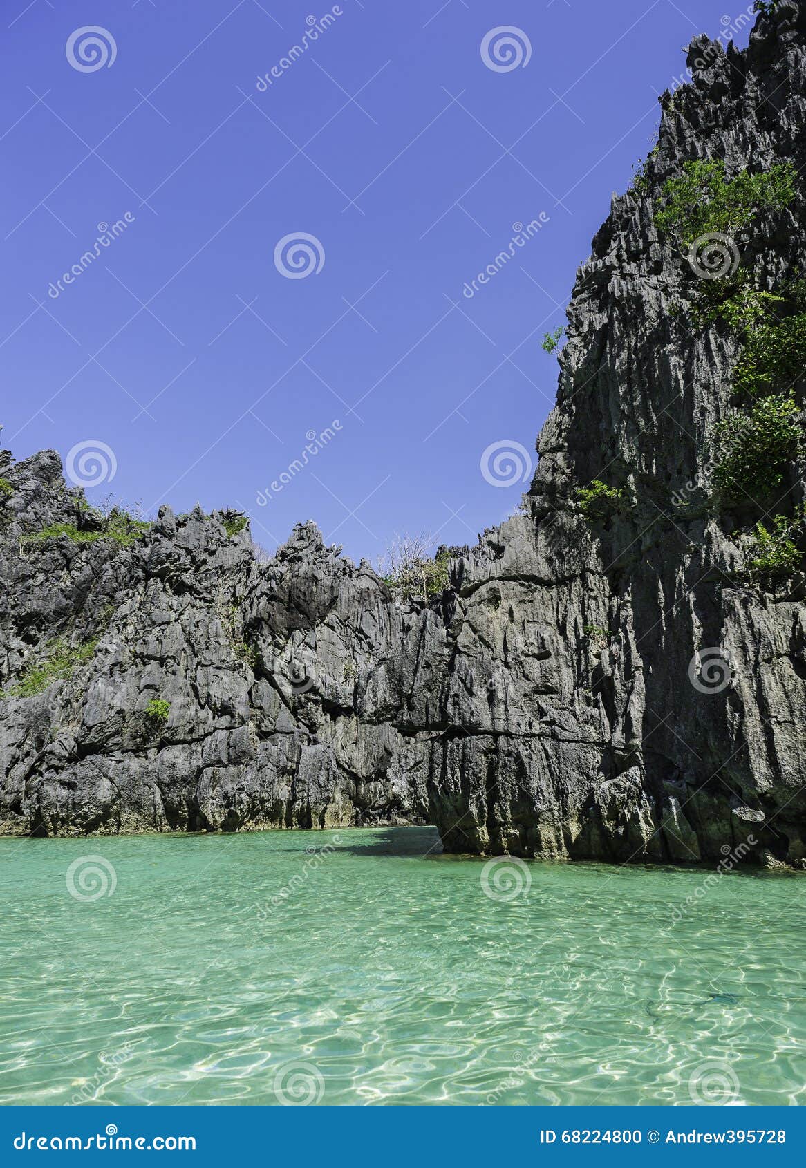 El Nido Lagoon stock photo. Image of landscape, tourism - 68224800