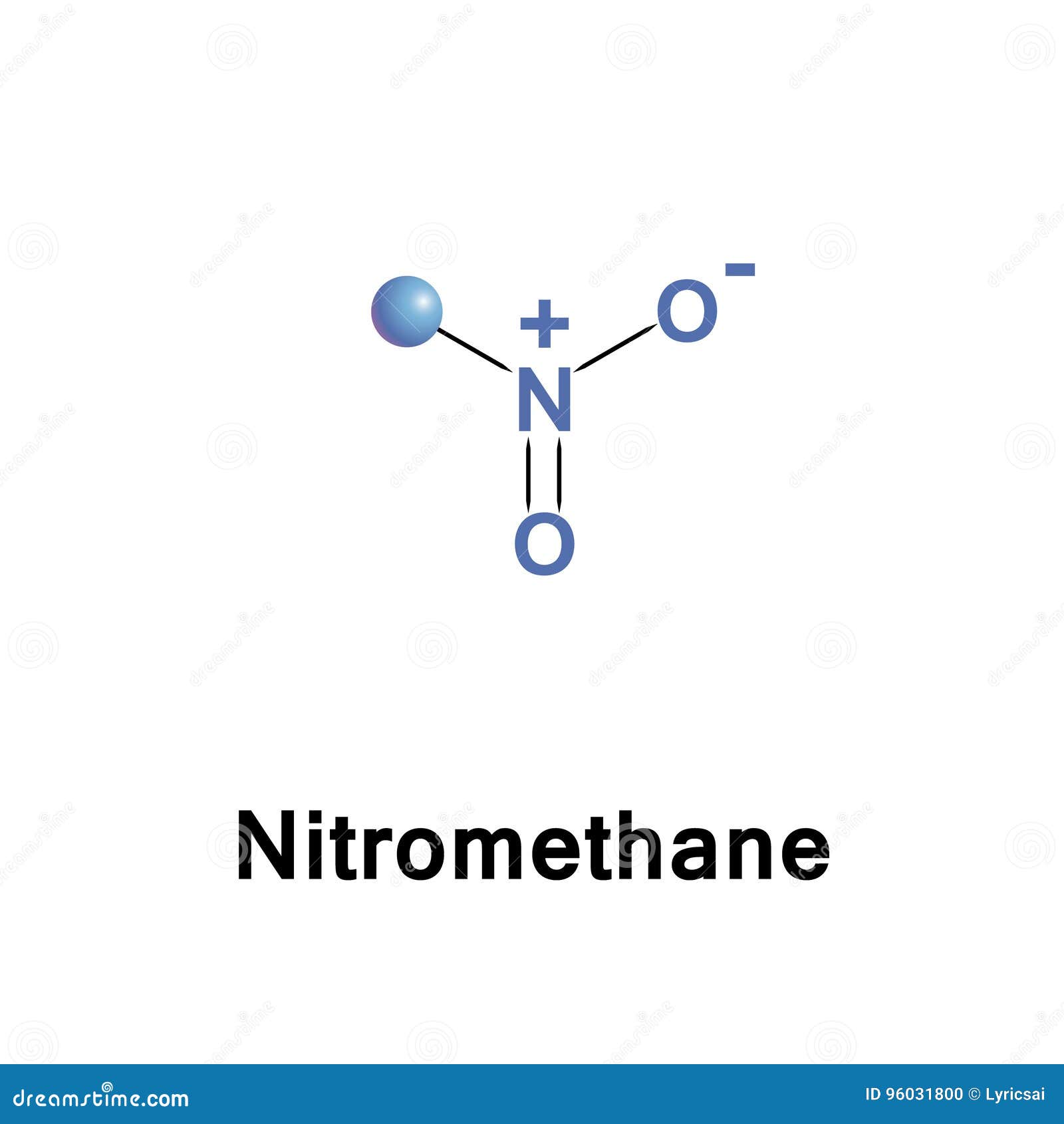 El Nitrometano Es Un Compuesto Orgánico Ilustración del Vector ...