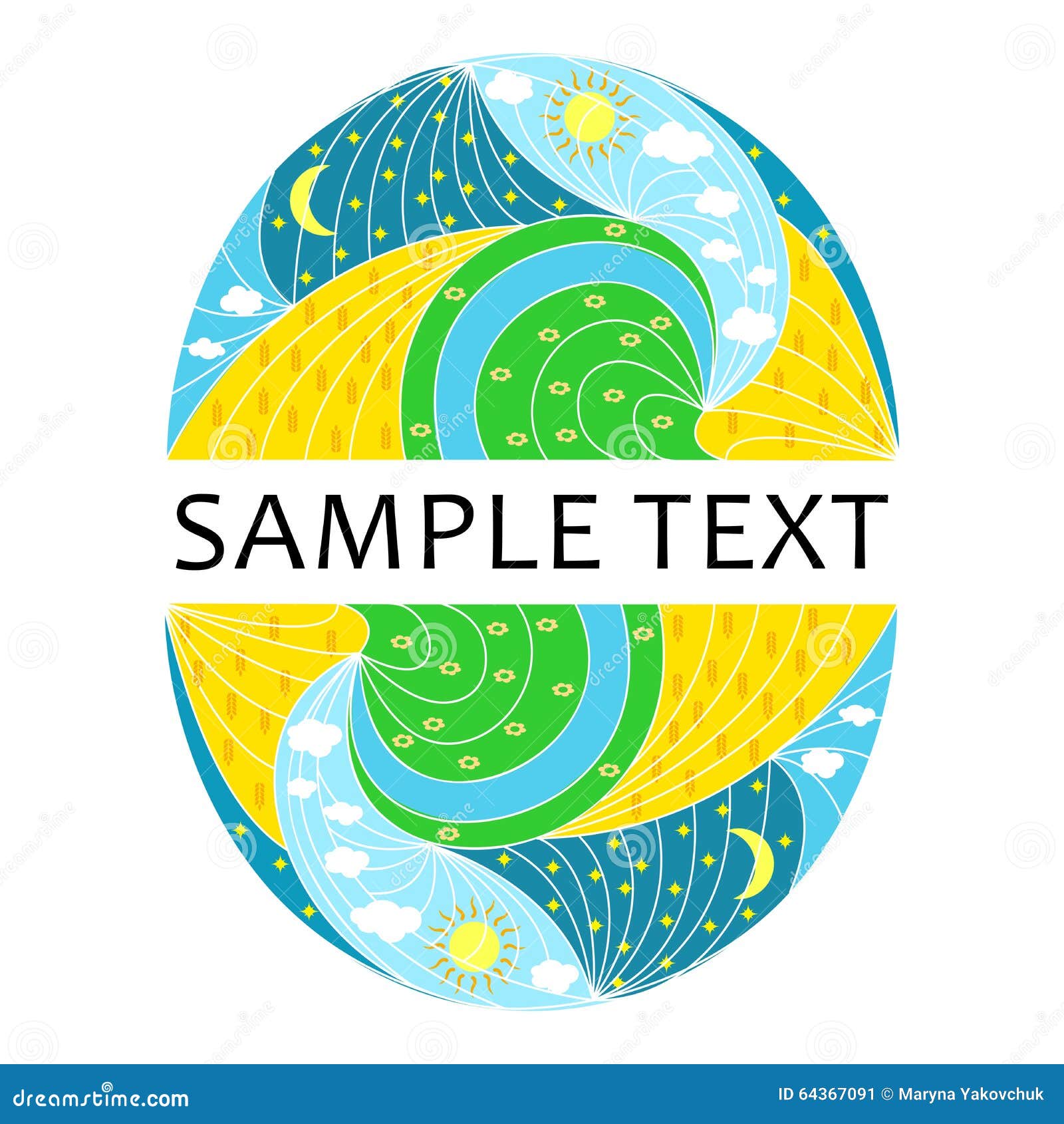 El nuestro mundo ilustración del vector. Ilustración de vector - 64367091