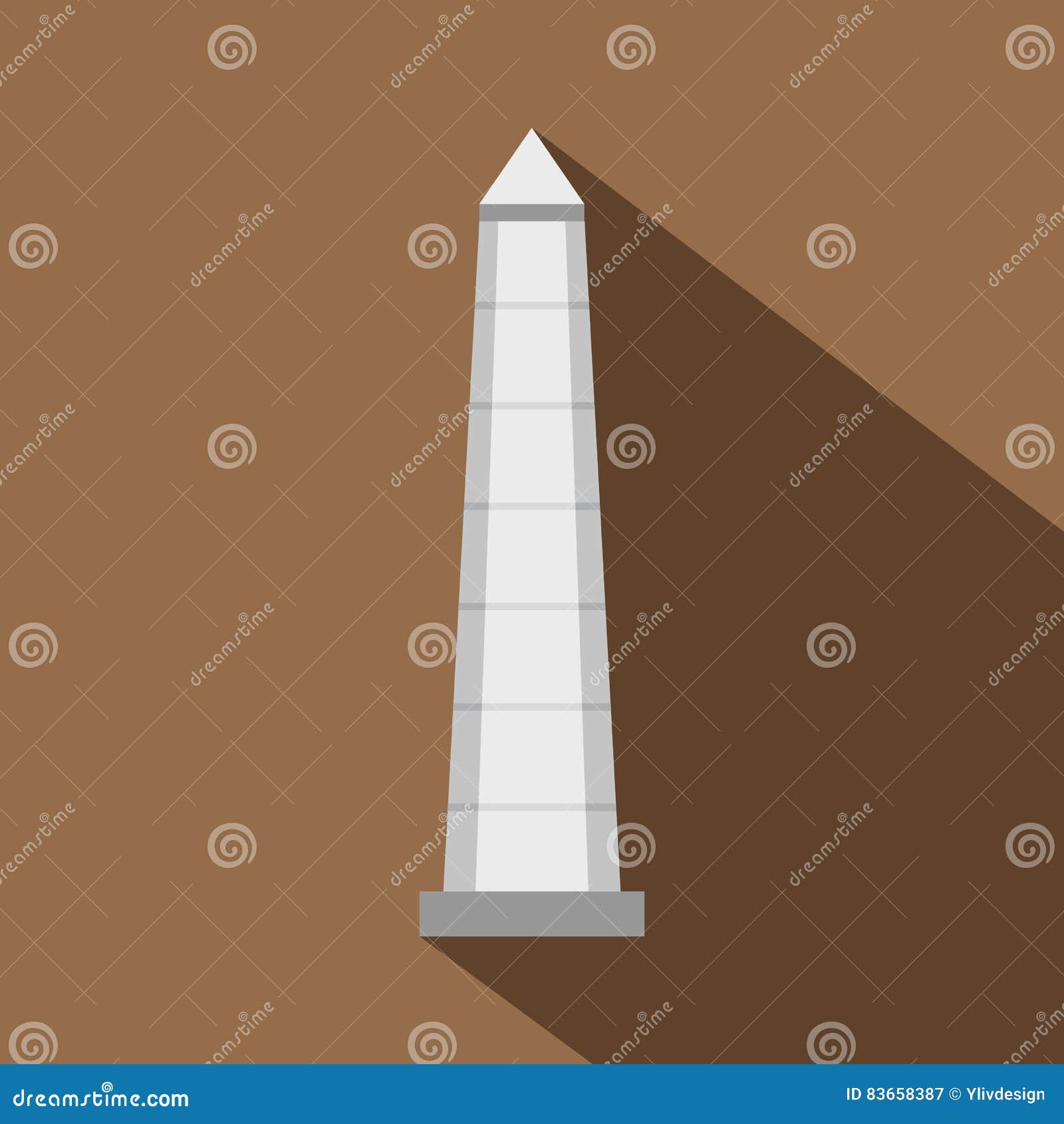 El Obelisco Del Icono De Buenos Aires, Estilo Plano Ilustración del ...