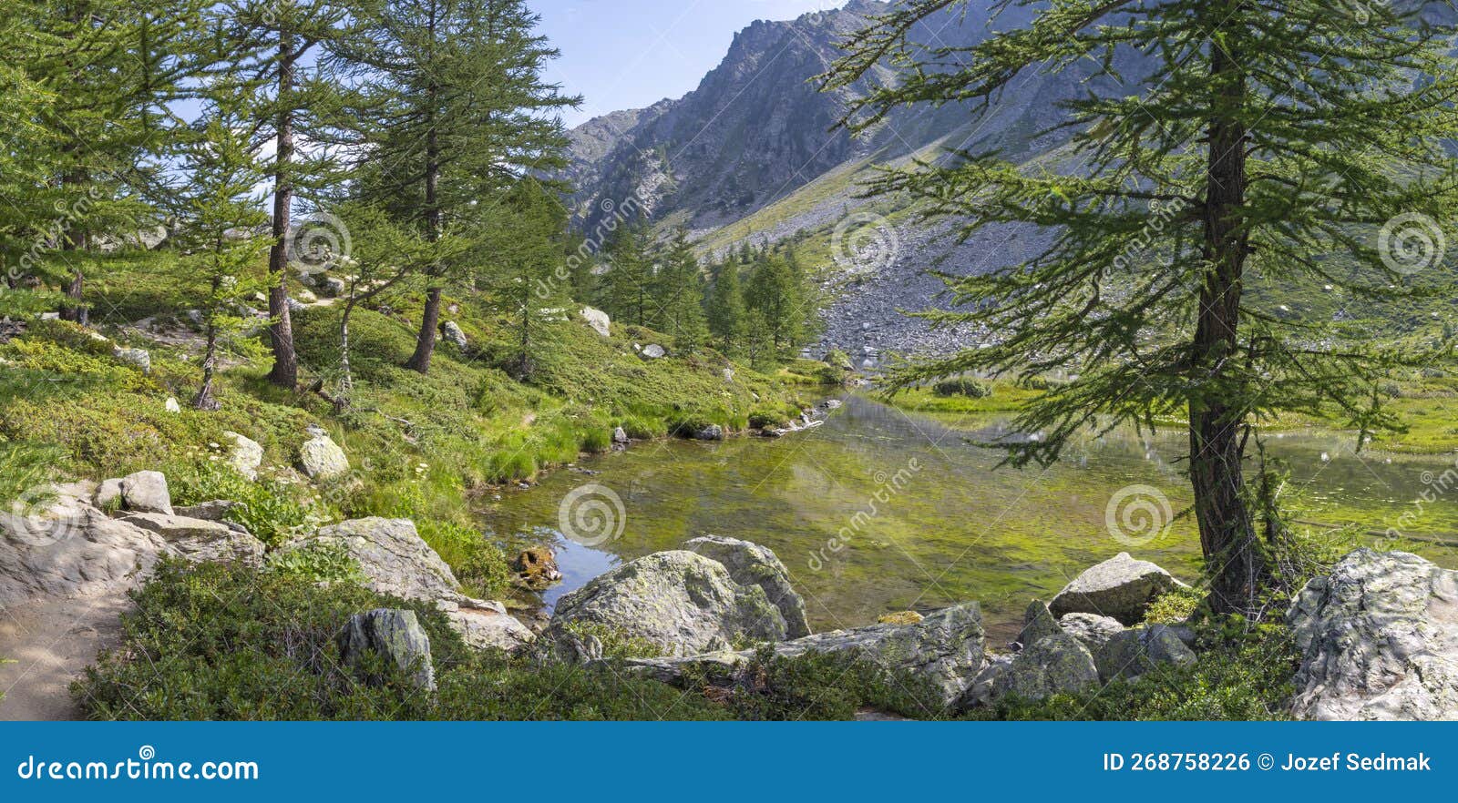 El Paisaje En El Lago Lago D Arpy Foto de archivo - Imagen de agua ...