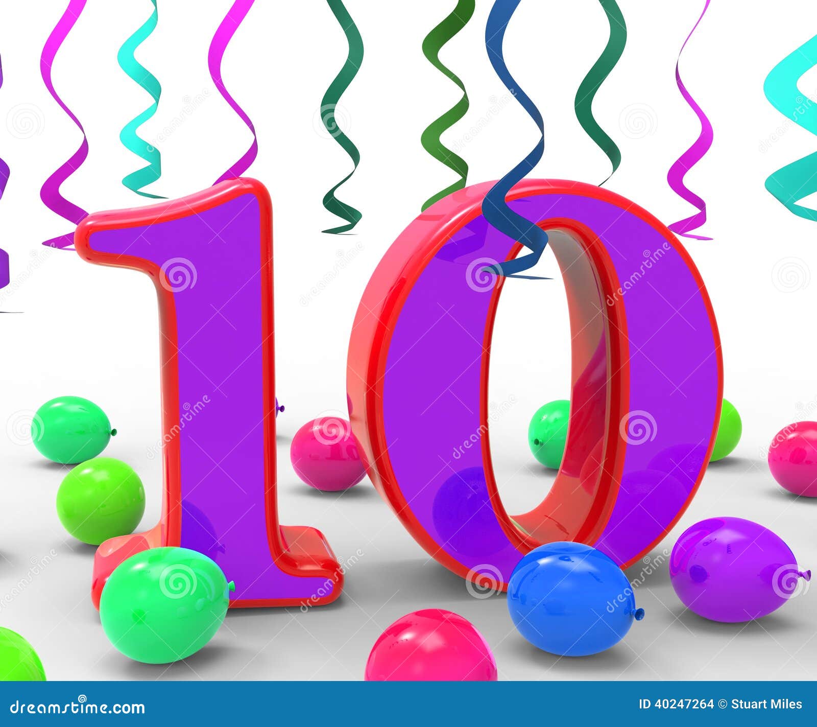 El Partido Del Número Diez Significa La Fiesta De Cumpleaños Stock de ... El Partido Del Número Diez Significa La Fiesta De Cumpleaños Stock de ...