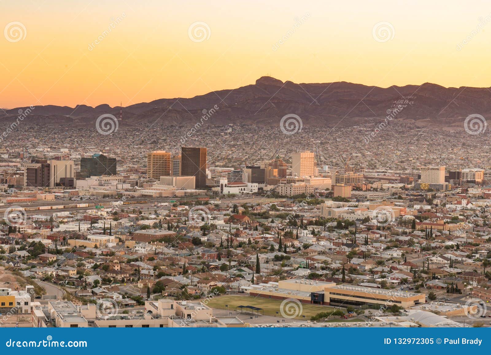 El Paso, Texas, USA Downtown Skyline Royalty-Free Stock Photography ...