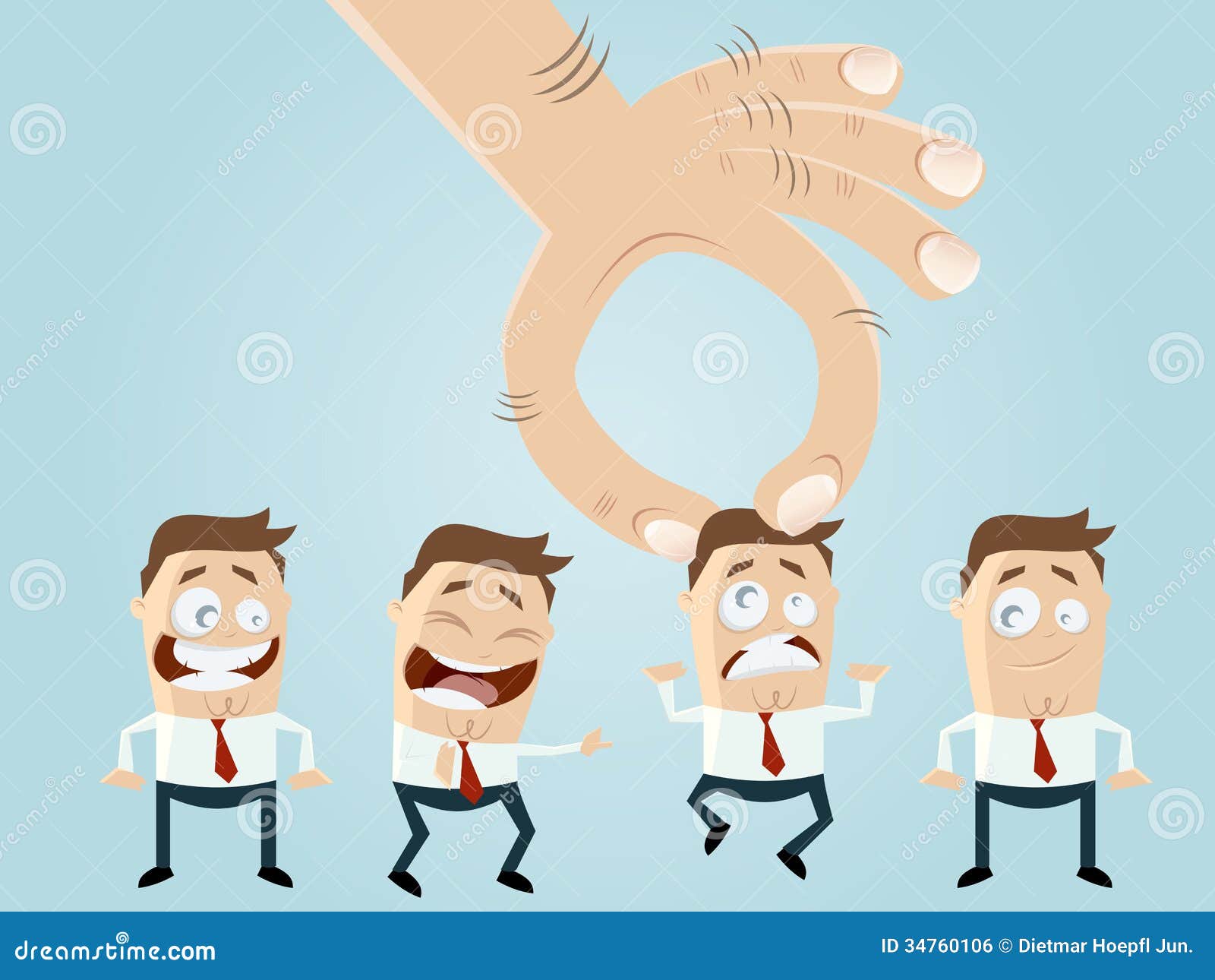 El perdedor coge ilustración del vector. Ilustración de persona - 34760106