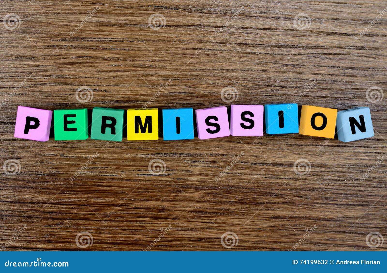 El Permiso De La Palabra En La Tabla Foto de archivo - Imagen de ...