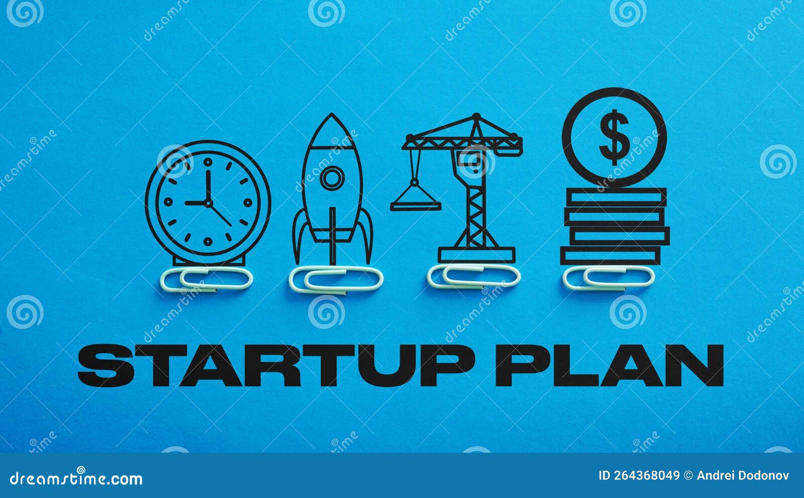 El Plan De Inicio Se Muestra Utilizando El Texto Imagen de archivo ...