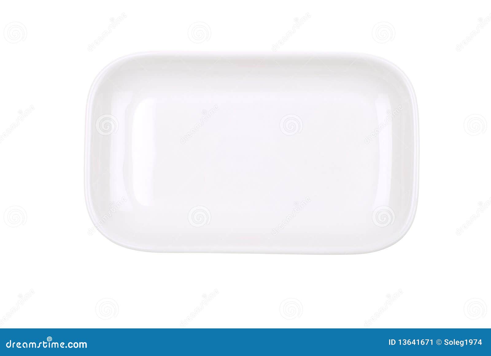 El Plato Blanco Rectangular En Blanco Imagen de archivo - Imagen de ...