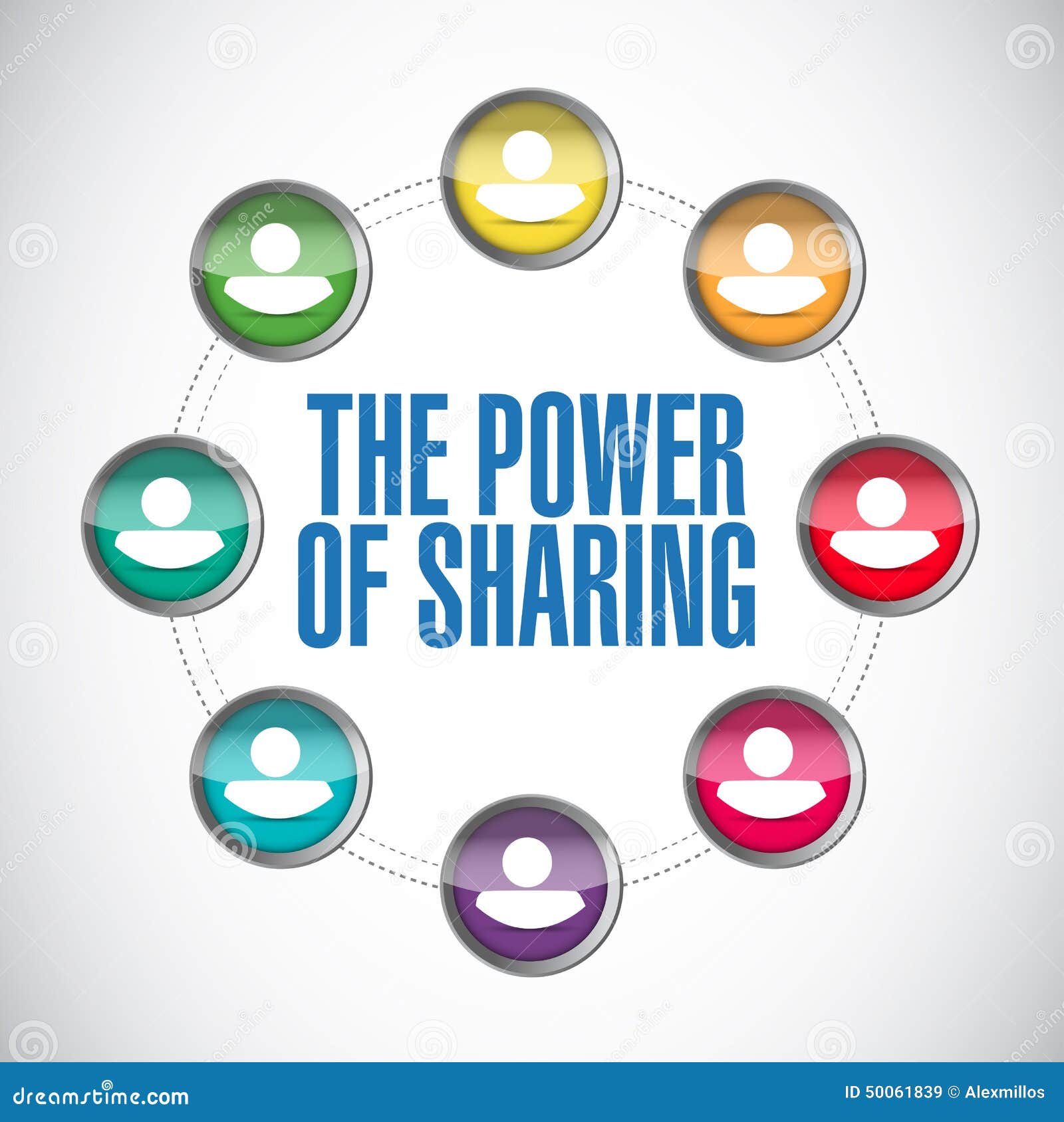 El Poder De Compartir El Ejemplo Del Diagrama De La Gente Stock de ...