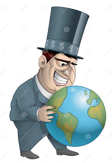 El Poder Del Dinero En El Mundo Stock de ilustración - Ilustración de ...