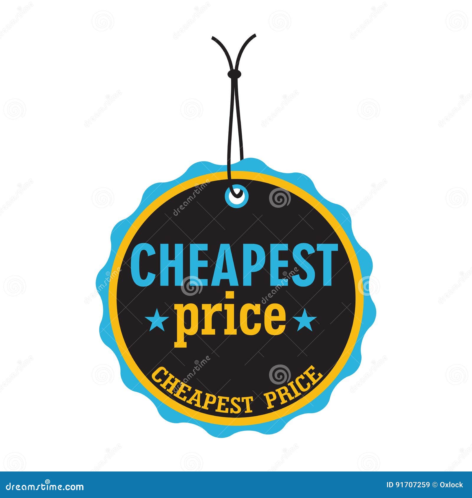 El precio más barato ilustración del vector. Ilustración de ...