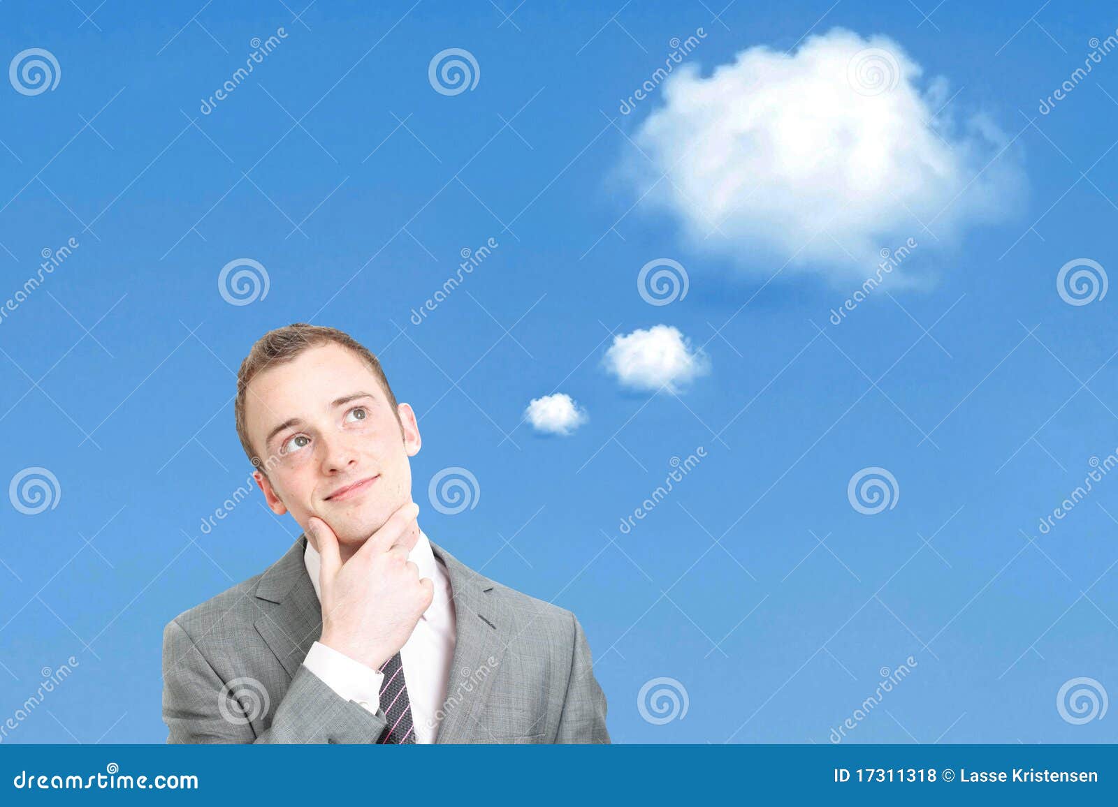 El preguntarse foto de archivo. Imagen de negocios, concepto - 17311318