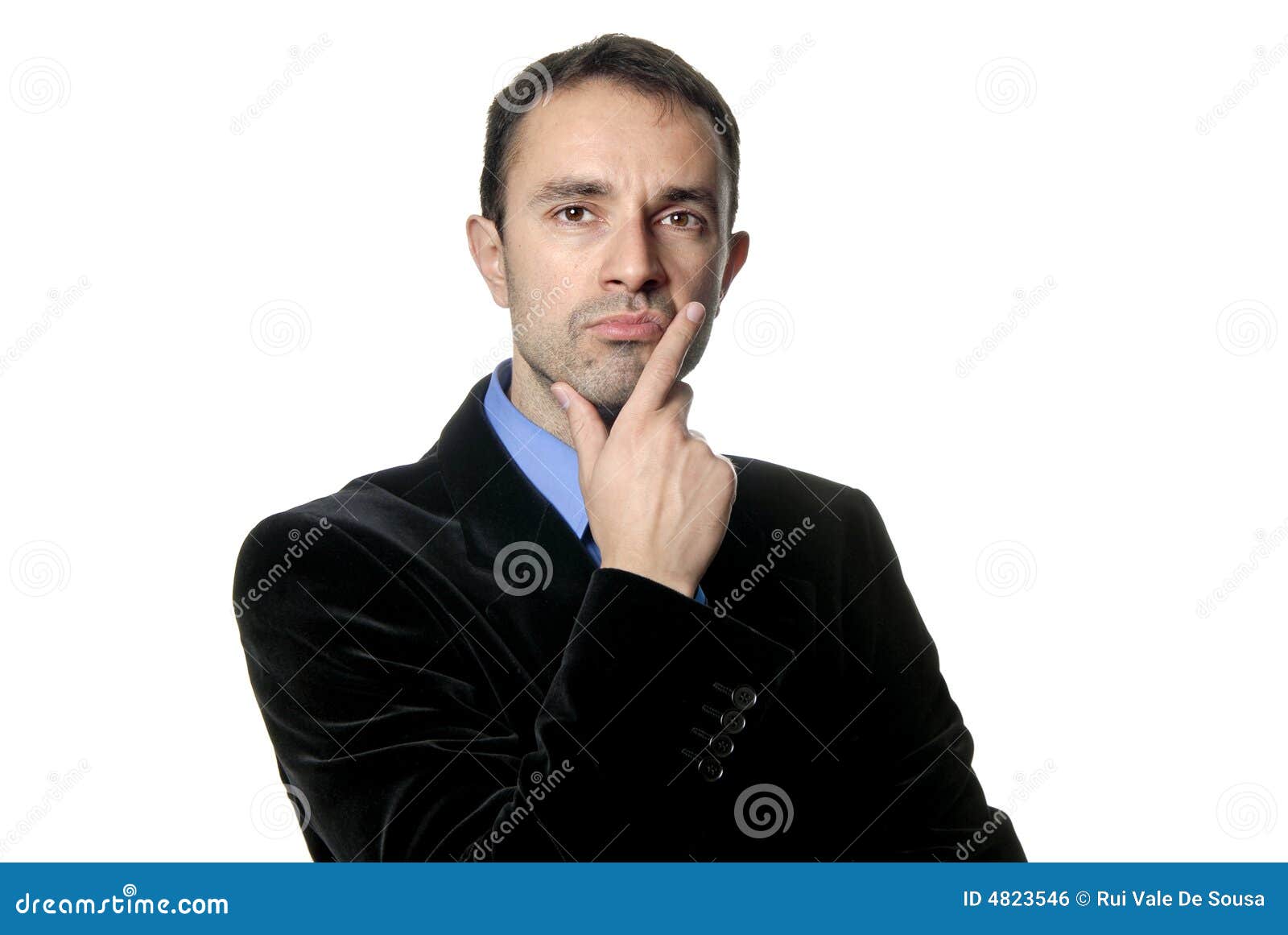 El preguntarse foto de archivo. Imagen de confidente, positivo - 4823546