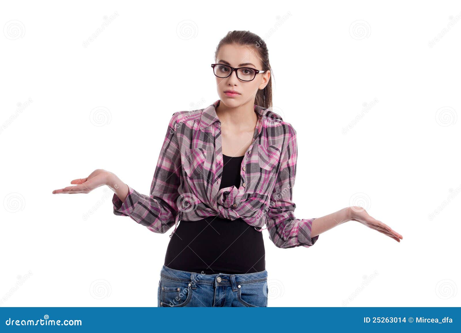 El Preguntarse Adolescente De La Muchacha Foto de archivo - Imagen de ...