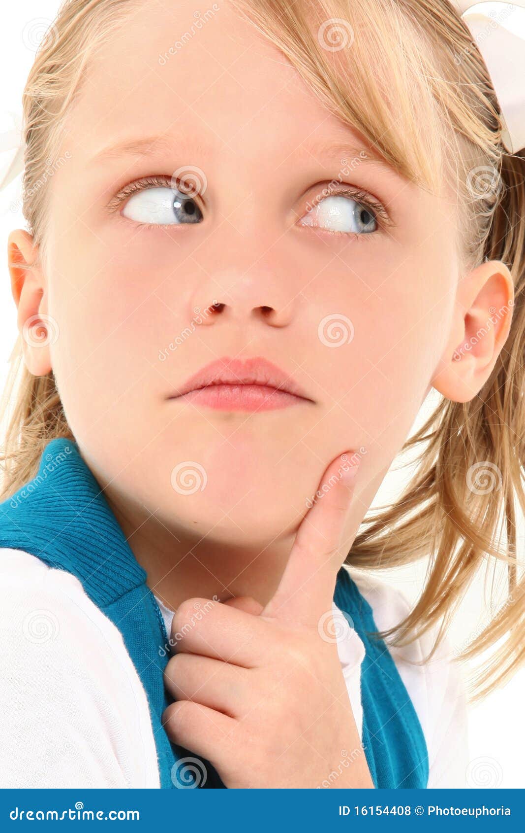 El preguntarse del niño foto de archivo. Imagen de mano - 16154408