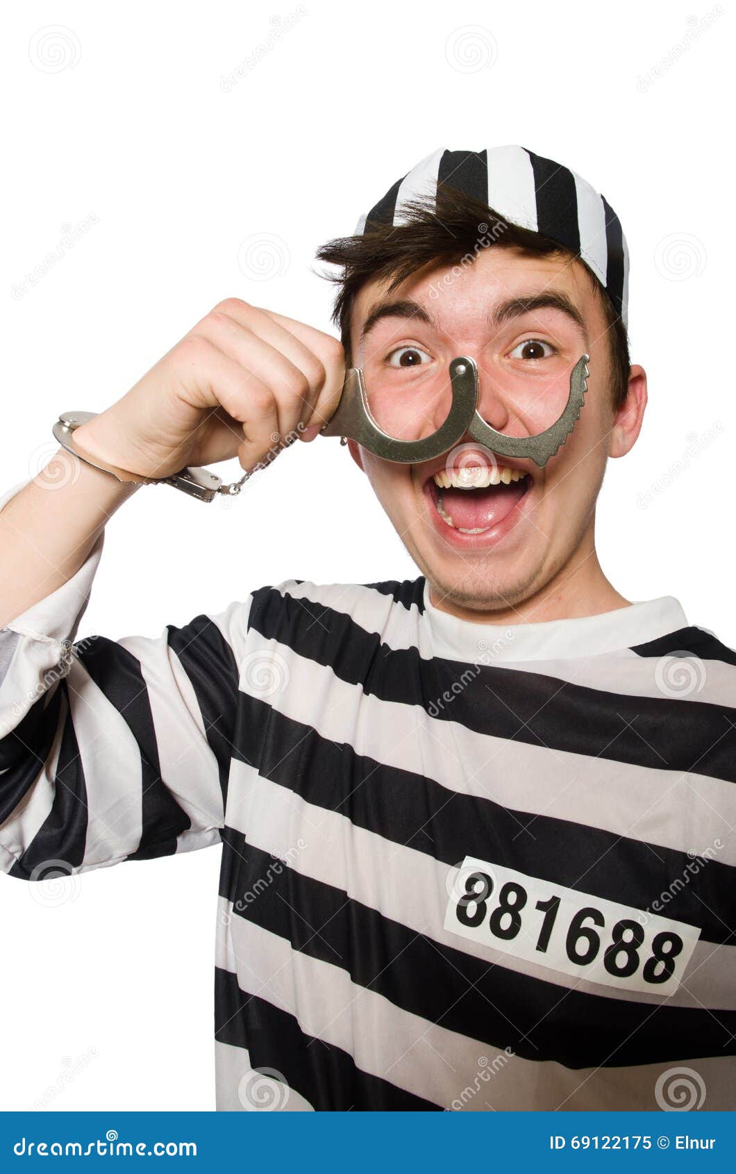 El Preso Aislado En El Fondo Blanco Imagen de archivo - Imagen de ...